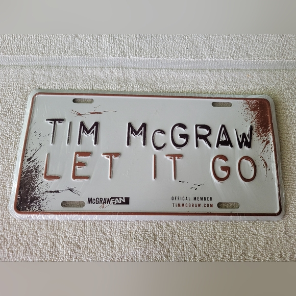 Other | Tim Mcgraw Let It Go Souvenir License Plate | Poshmark